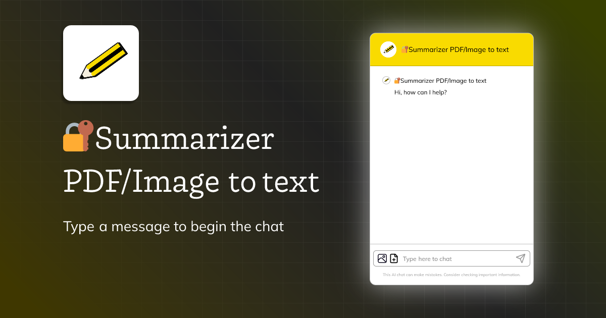 🔐Summarizer PDF/Image to text