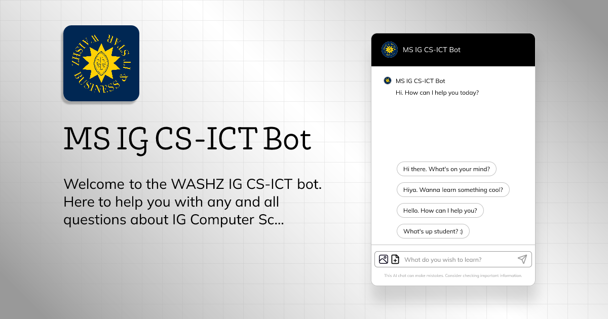 MS IG CS-ICT Bot