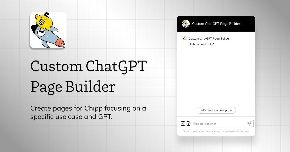 Custom ChatGPT Page Builder