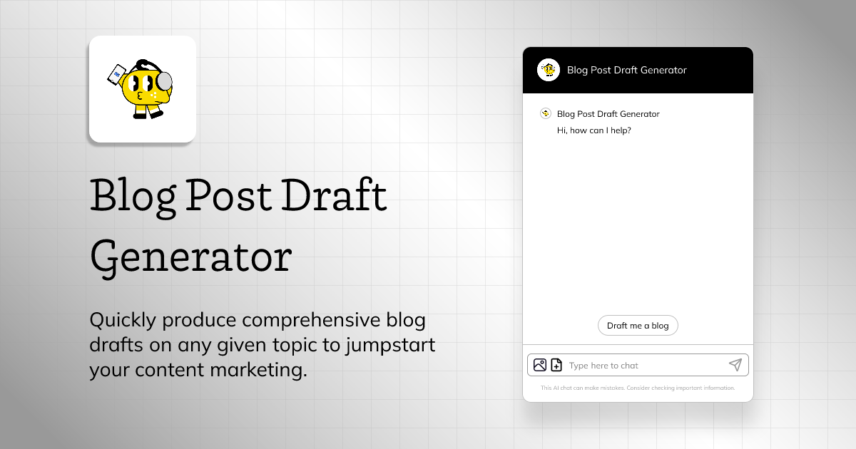 Blog Post Draft Generator