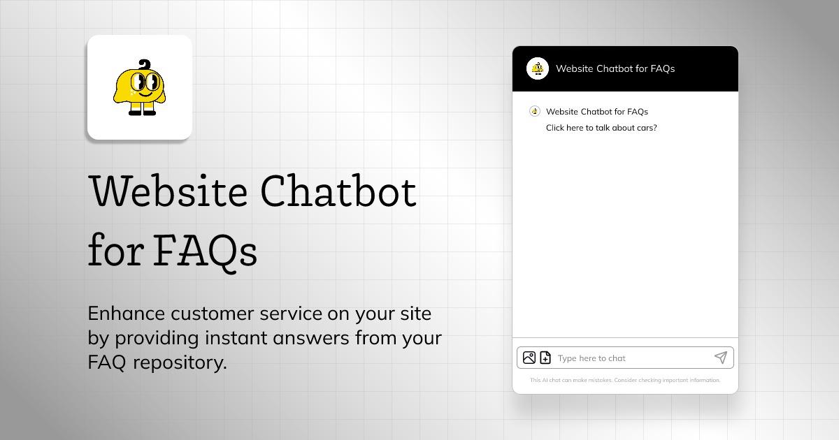 Website Chatbot for FAQs