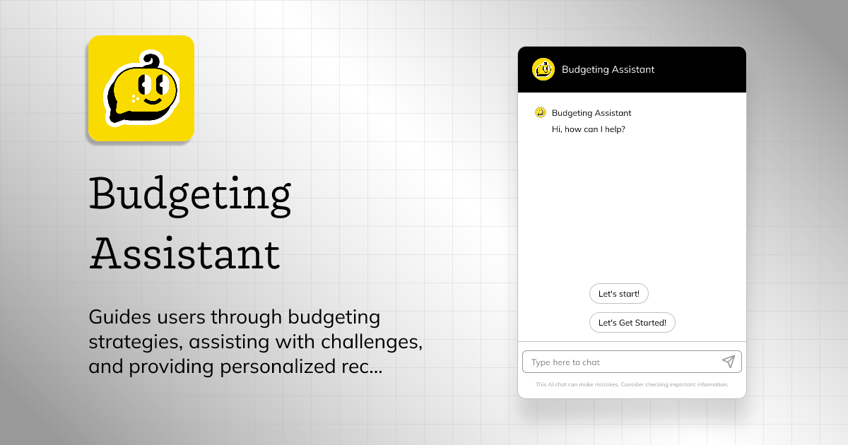 Budgeting Assistant